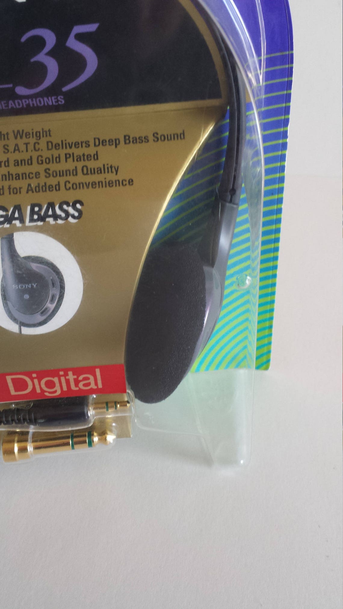 Sony Stereo Headphones Mega Bass MdR-35 New Old Stock Sealed | Etsy