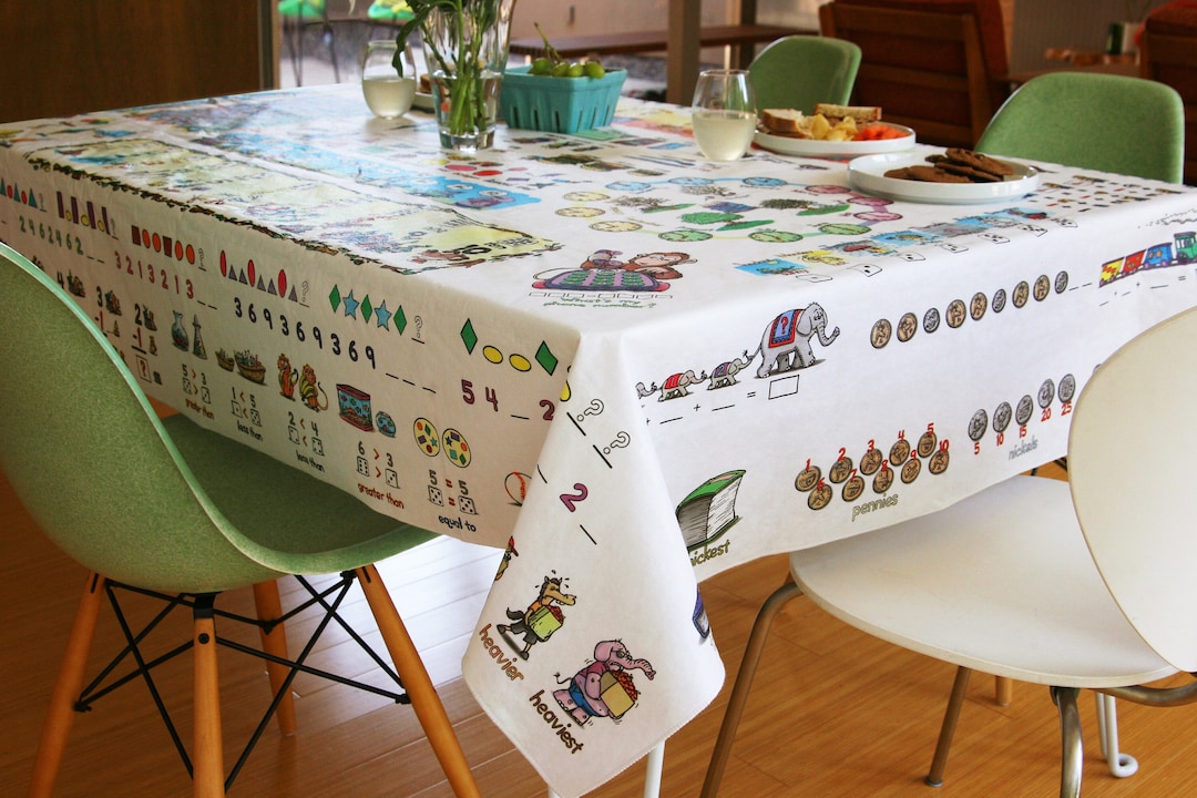 Table-time Look & Learn: an Educational Tablecloth for Pre-k and K. - Etsy