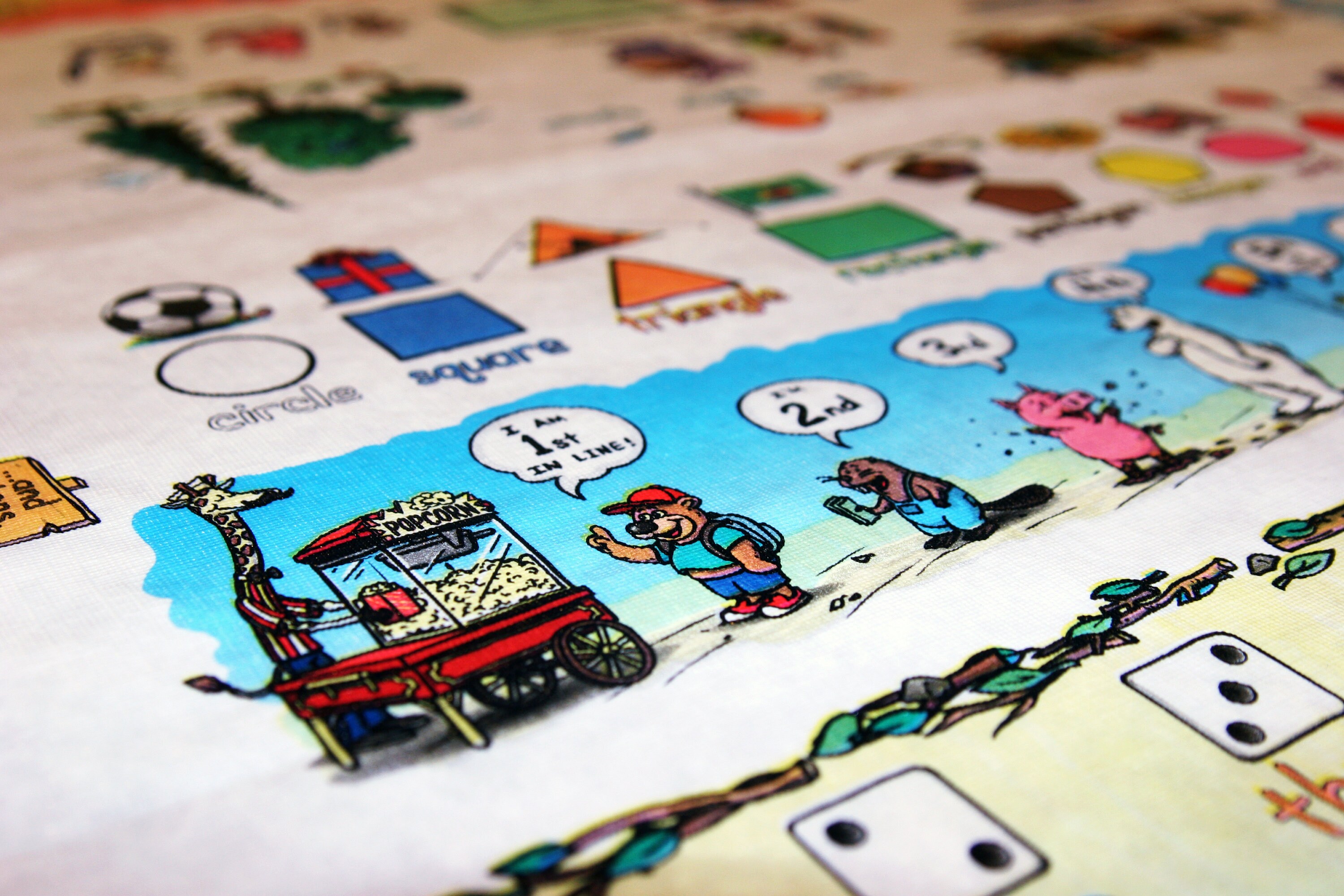 Table-time Look & Learn: an Educational Tablecloth for Pre-k and K. - Etsy