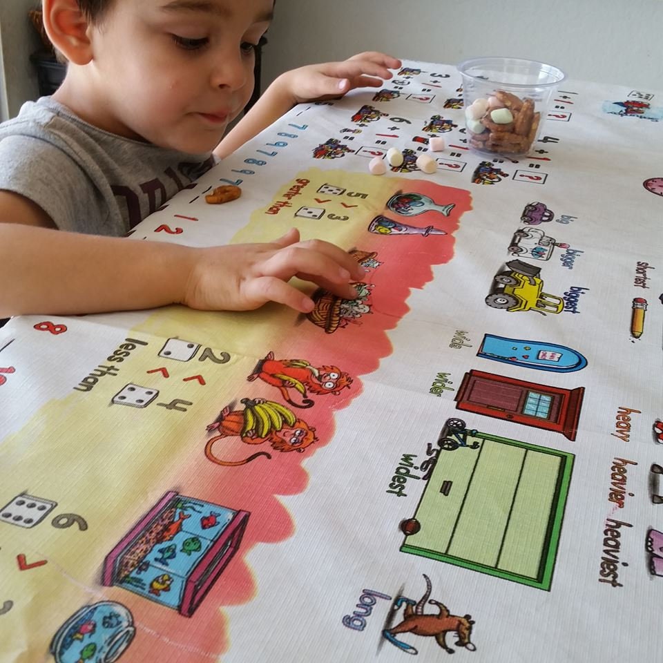 Table-time Look & Learn: an Educational Tablecloth for Pre-k and K. - Etsy