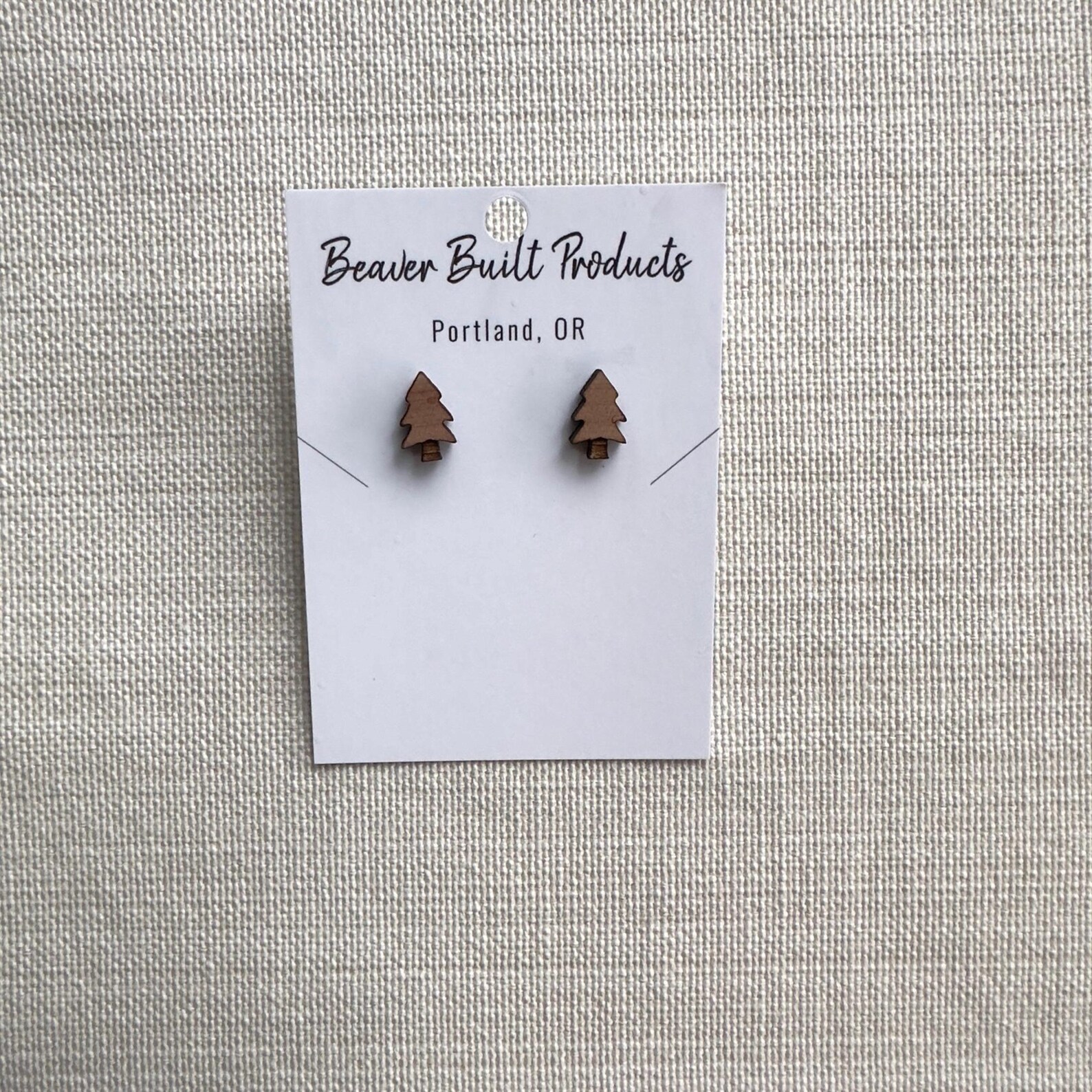 Wooden Tree Studs - Etsy