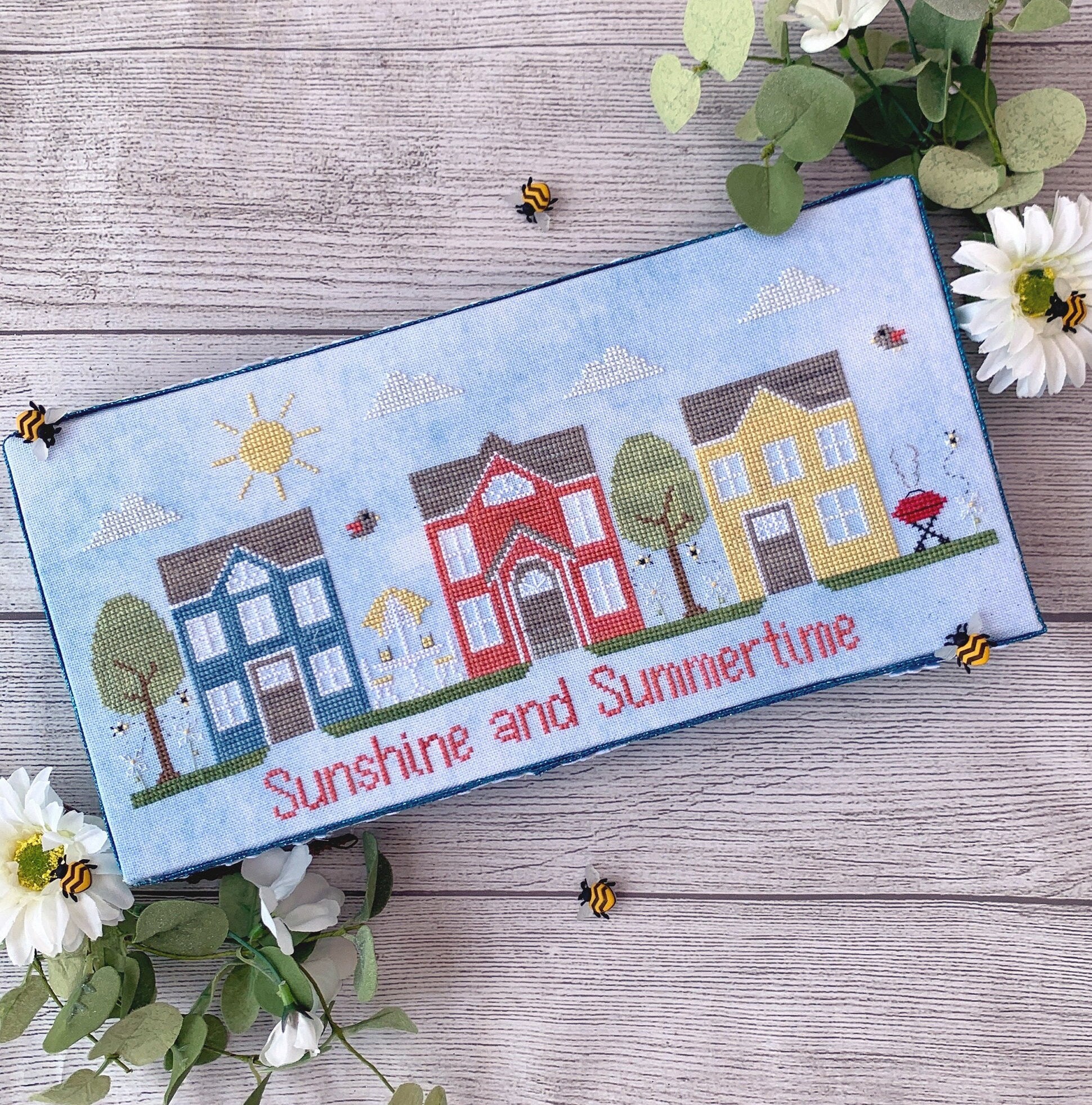 Summer Circle Seasonal Streets Series Cross Stitch | Etsy