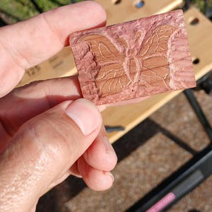 Handmade Butterfly Wood Disc Pendant: Pyrography Art - Etsy