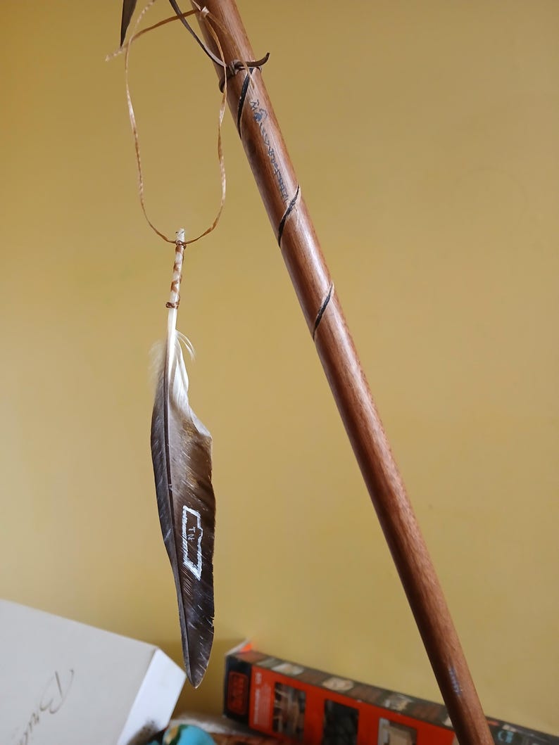 Spear Lance Staff Broomstick American Indian Native Primitive Caveman ...