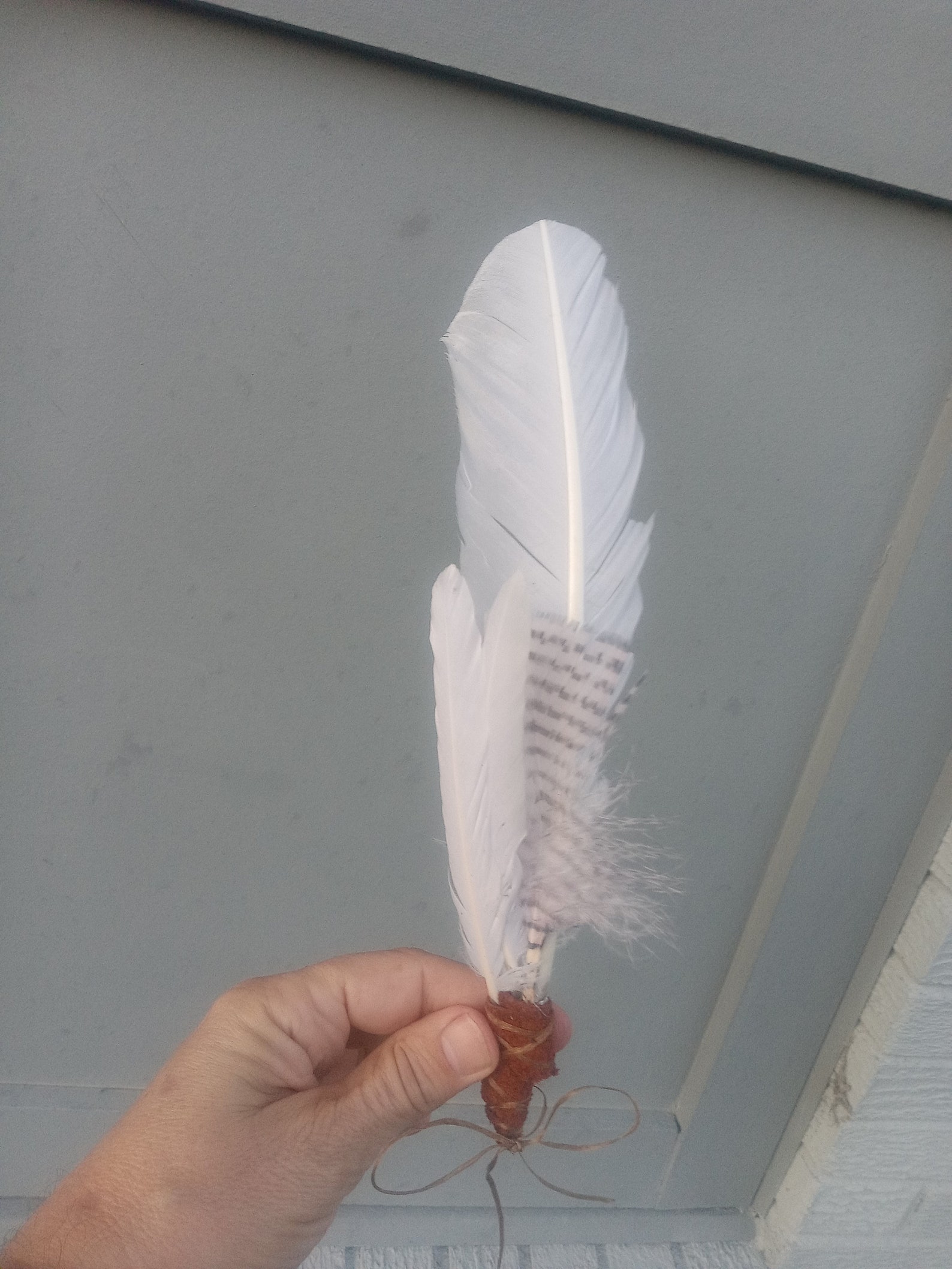 Smudged Smudging Prayer Feather Fan Native American Indian Shaman Smoke ...