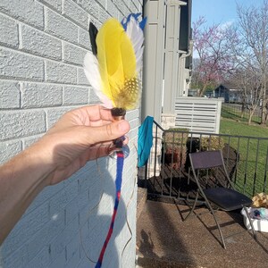 Smudged Smudging Prayer Feather Fan Native American Indian Shaman Smoke ...