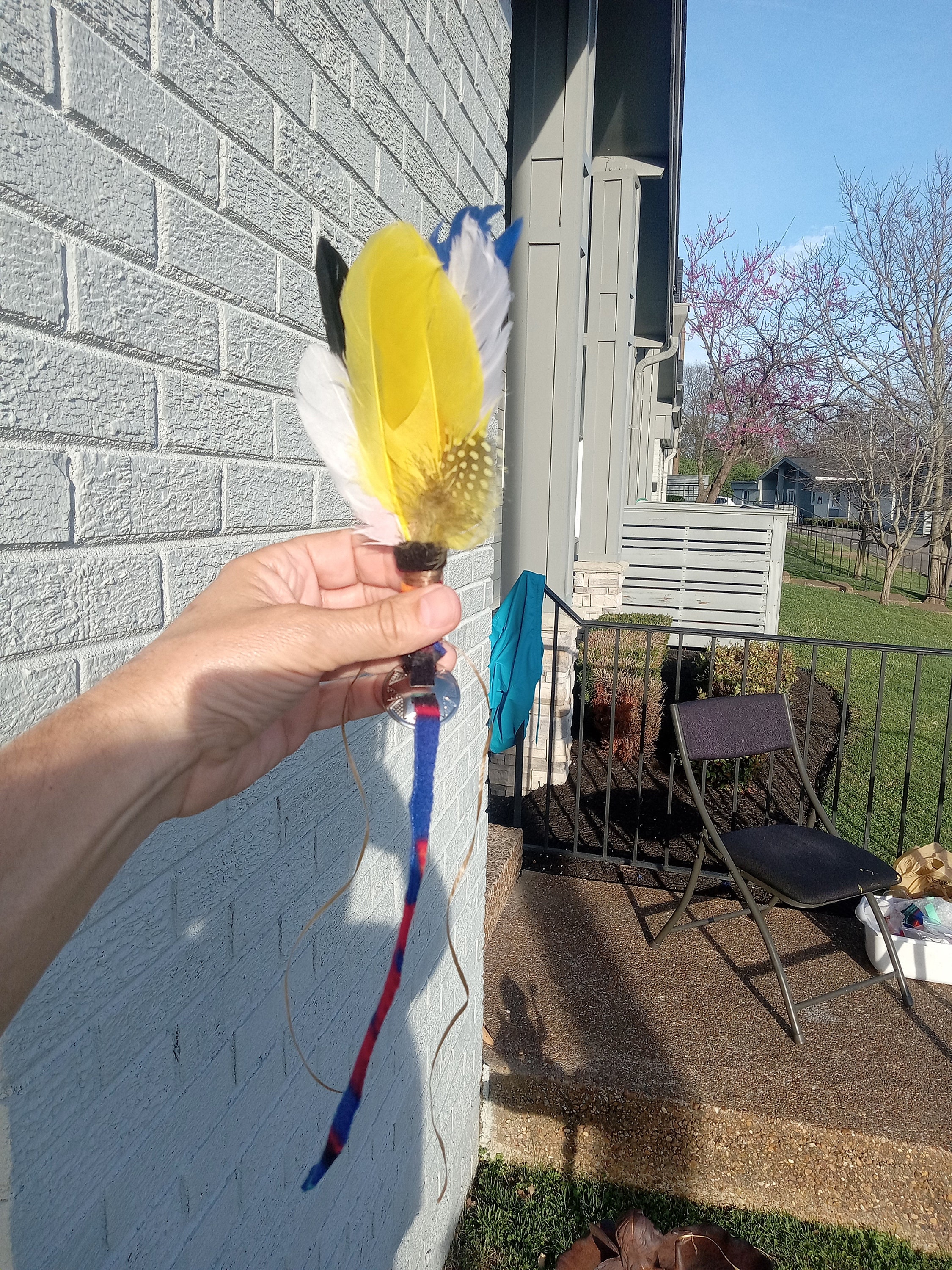 Smudged Smudging Prayer Feather Fan Native American Indian Shaman Smoke ...