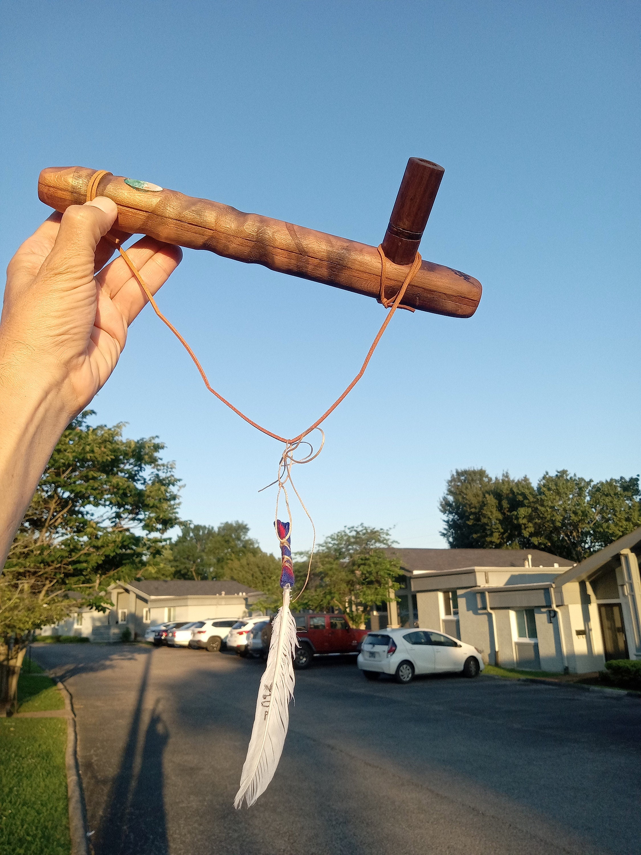 Native American Indian Cedar Prayer Pipe,twisted,sacred Ceremonial ...