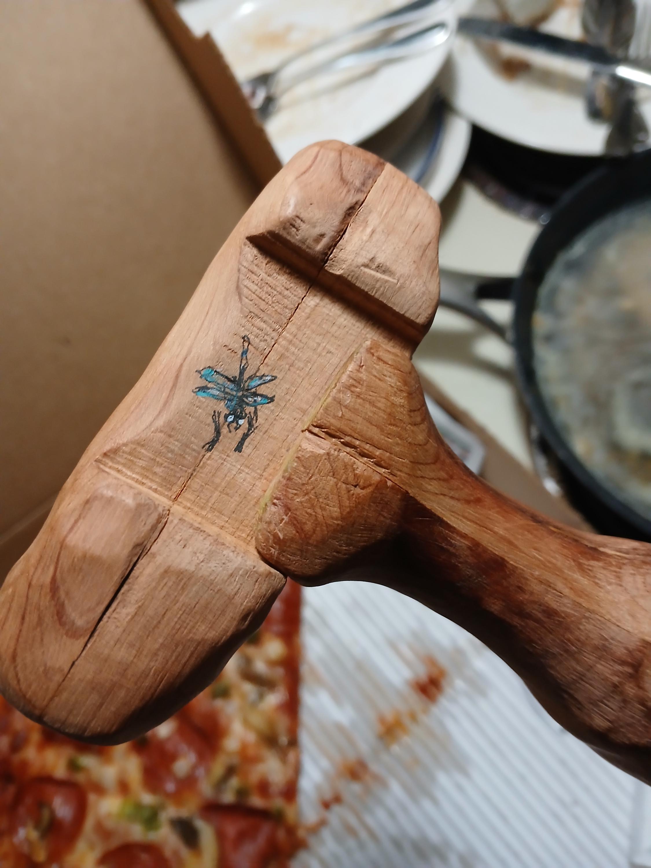 Smudged Walking Stick Cane Stick Spiritual Mysticism Stick Native ...