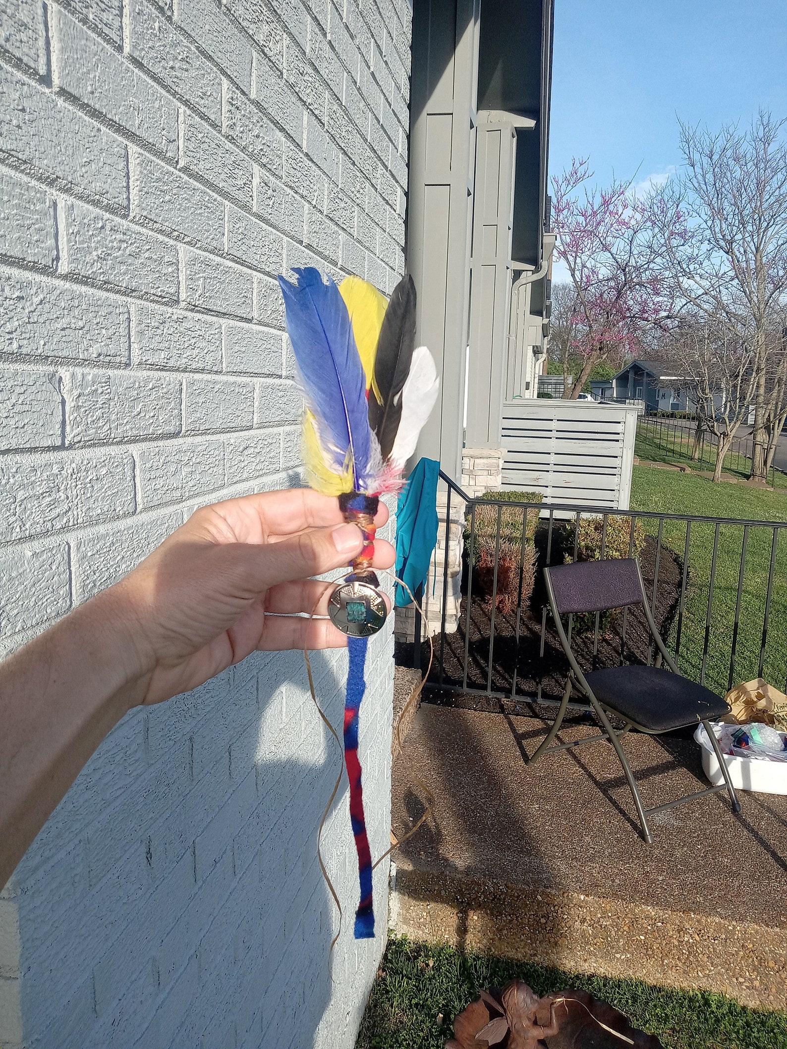 Smudged Smudging Prayer Feather Fan Native American Indian Shaman Smoke ...