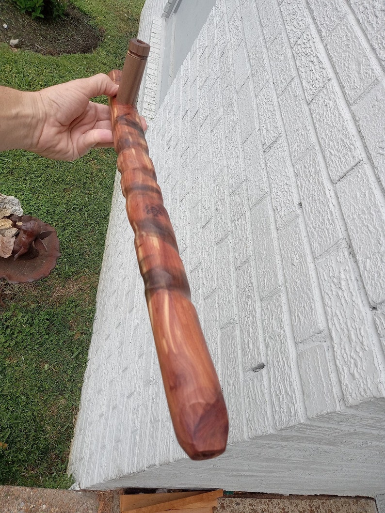 Native American Indian Cedar Prayer Pipe,twisted,sacred Ceremonial ...