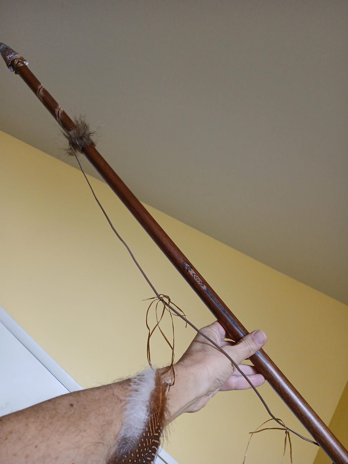 Spear Lance Staff Broomstick American Indian Native Primitive Caveman ...