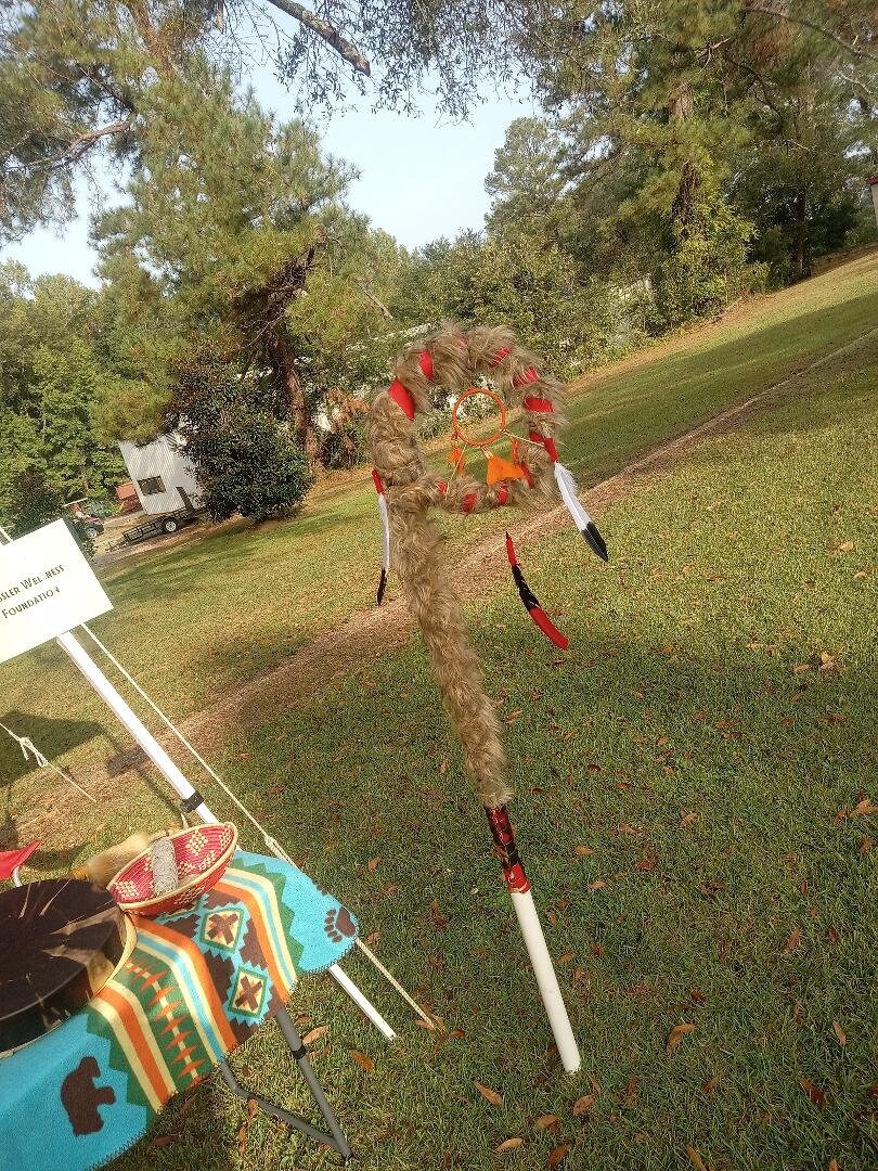 Smudged Coup Stick Dance Stick Pow Wow Booth Stick Spiritual Mysticism ...