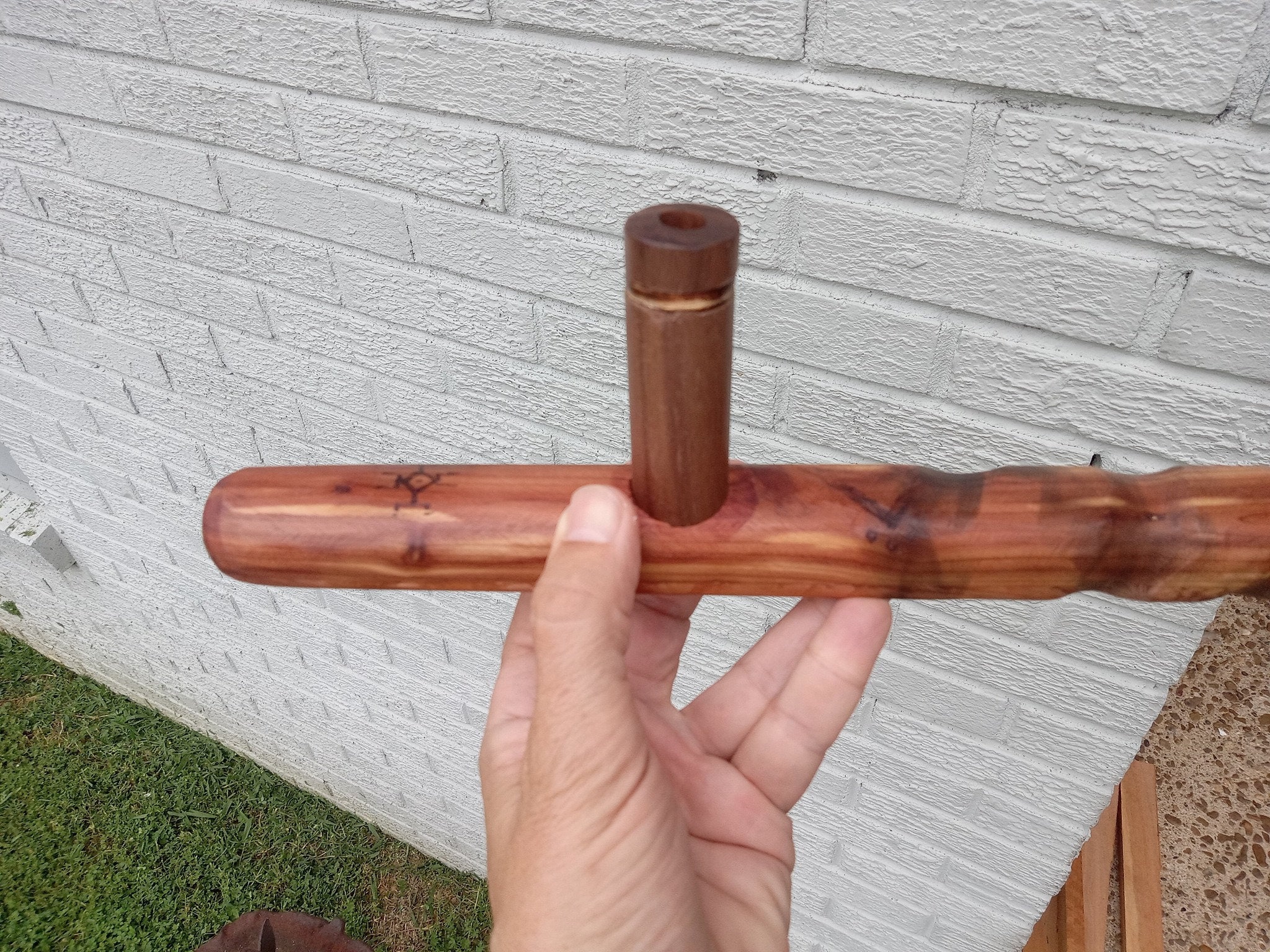 Native American Indian Cedar Prayer Pipe,twisted,sacred Ceremonial ...