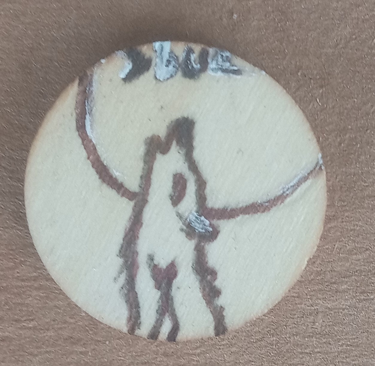 Native American Inspired Wood Disc Pendant: Pyrography Bear Paw - Etsy