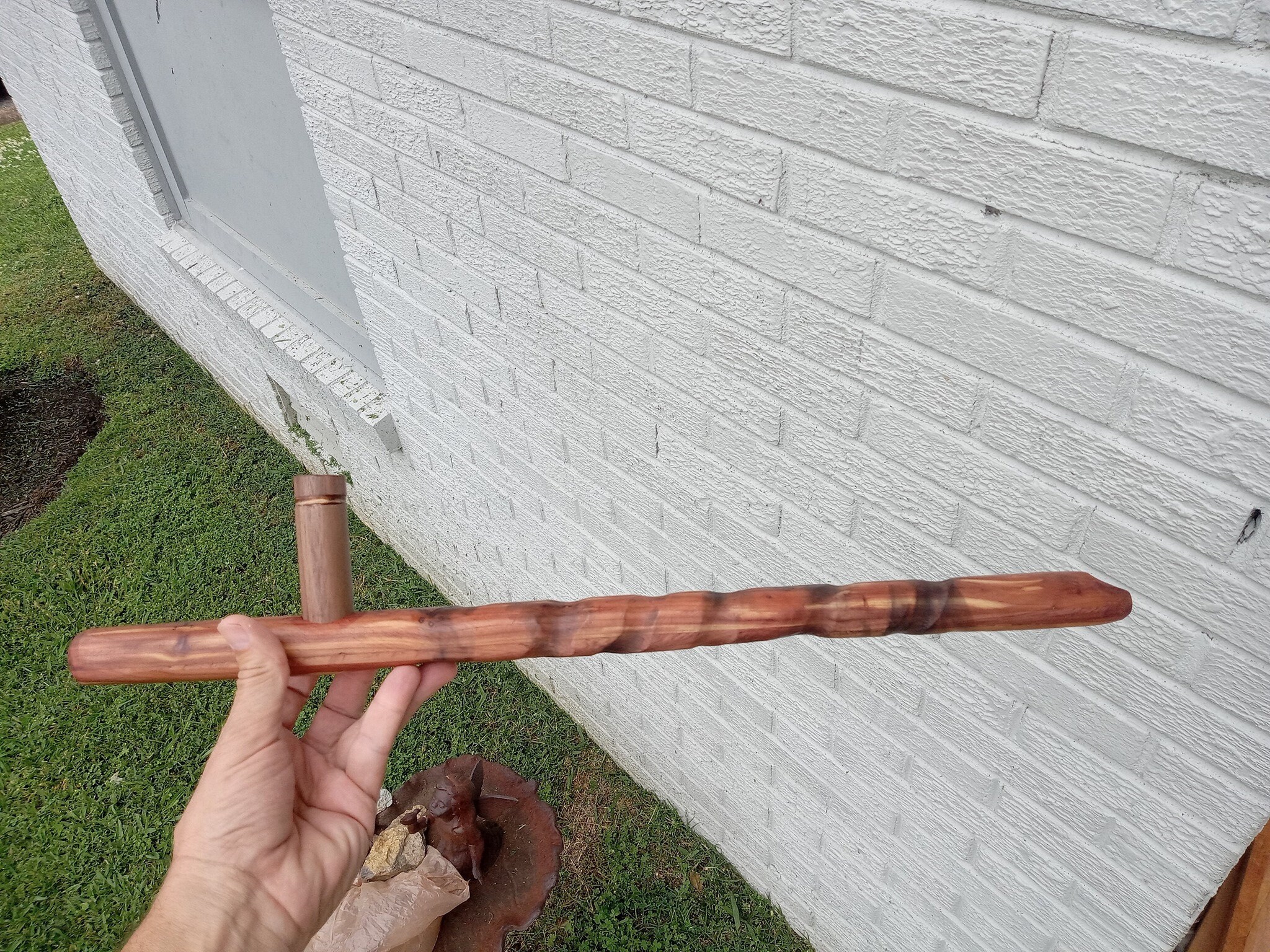 Native American Indian Cedar Prayer Pipe,twisted,sacred Ceremonial ...