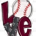 Aggie Love Baseball PNG File for Sublimation Printing | Transfer ...