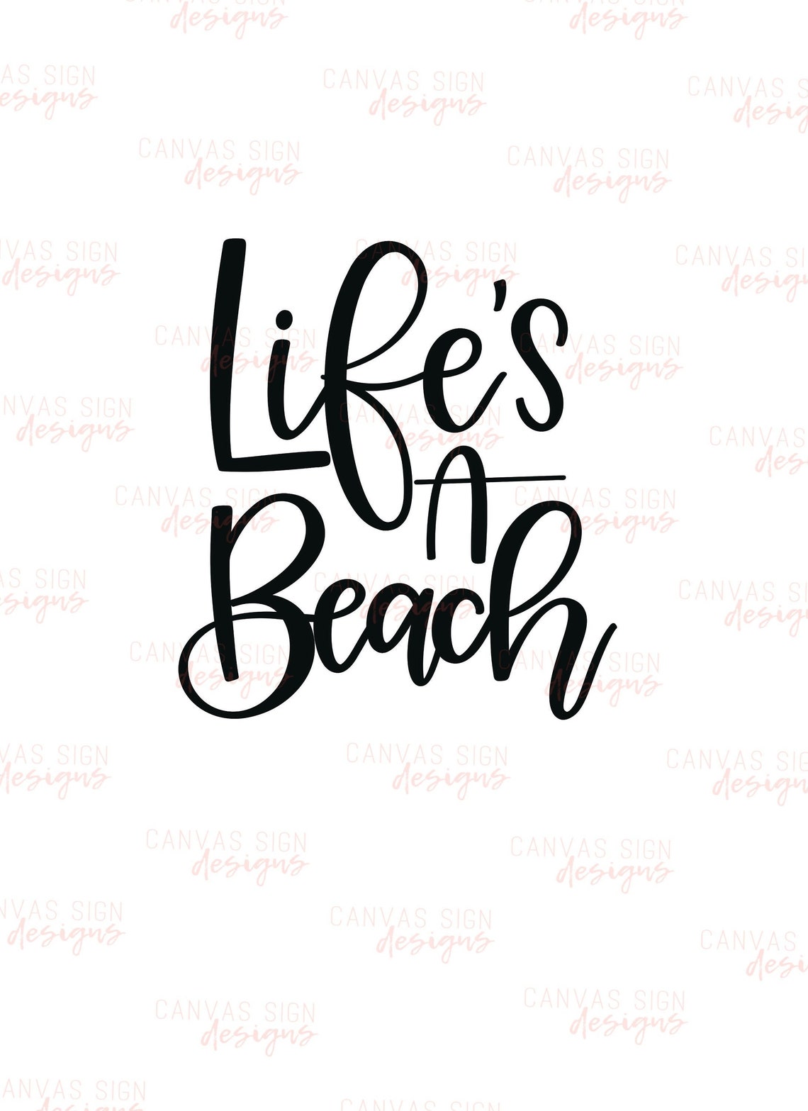 Life's A Beach Svg Digital Download Cut File | Etsy