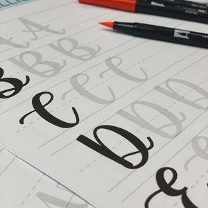 Hand Lettering for Beginners Workbook | Modern Calligraphy | Digital ...