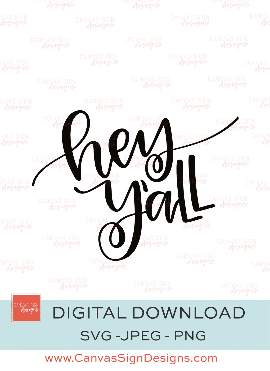 Hey Y'all Svg Png Jpeg Digital Download Art Cut - Etsy