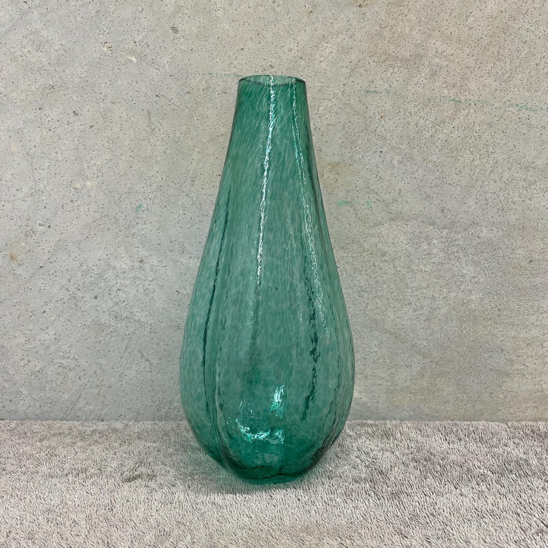 Gunnel Sahlin Frutteria Vase, Kosta Boda, Mottled Blue-green, 1980s ...