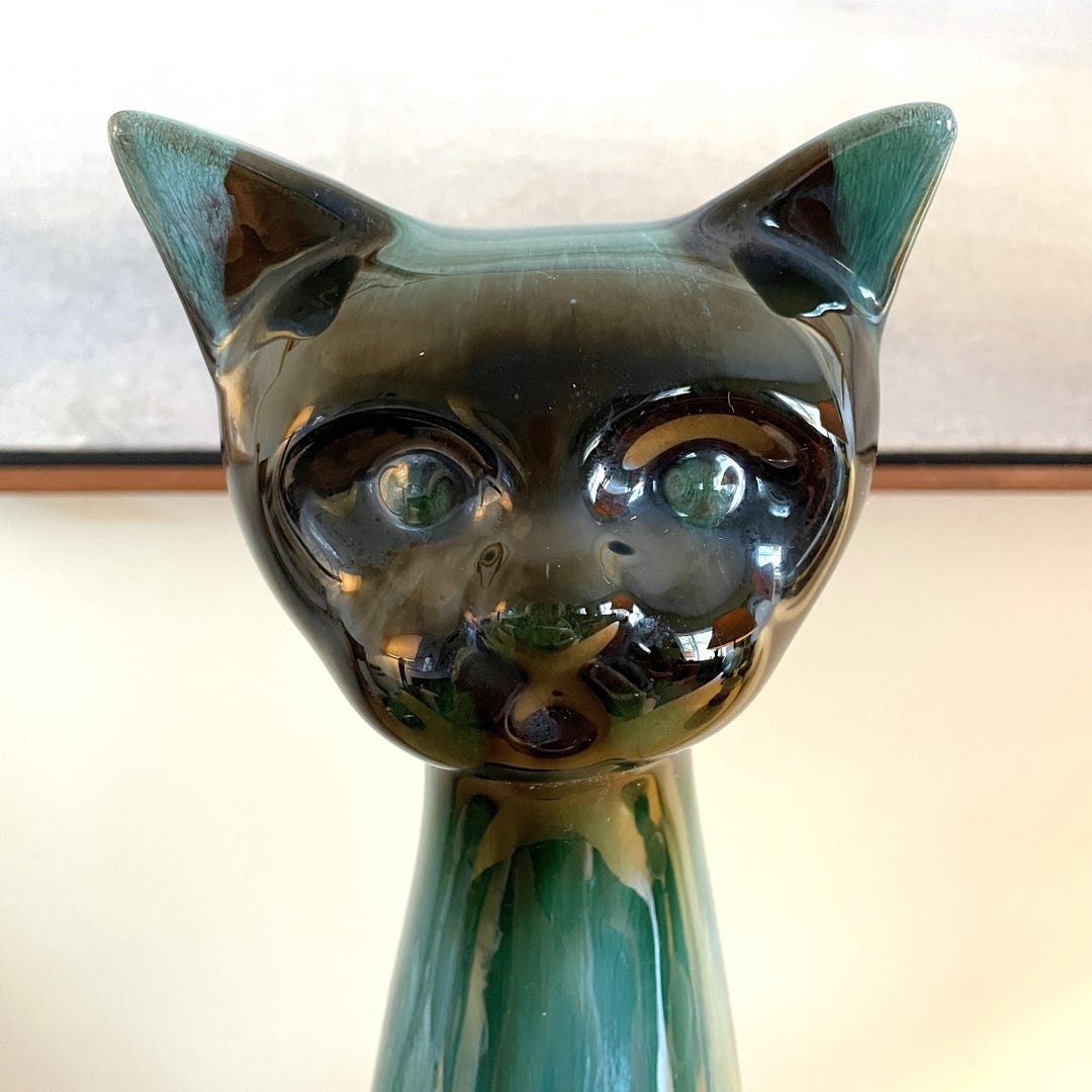 Blue Mountain Pottery Cat, 14” Tall in Excellent Condition, 1960’s ...