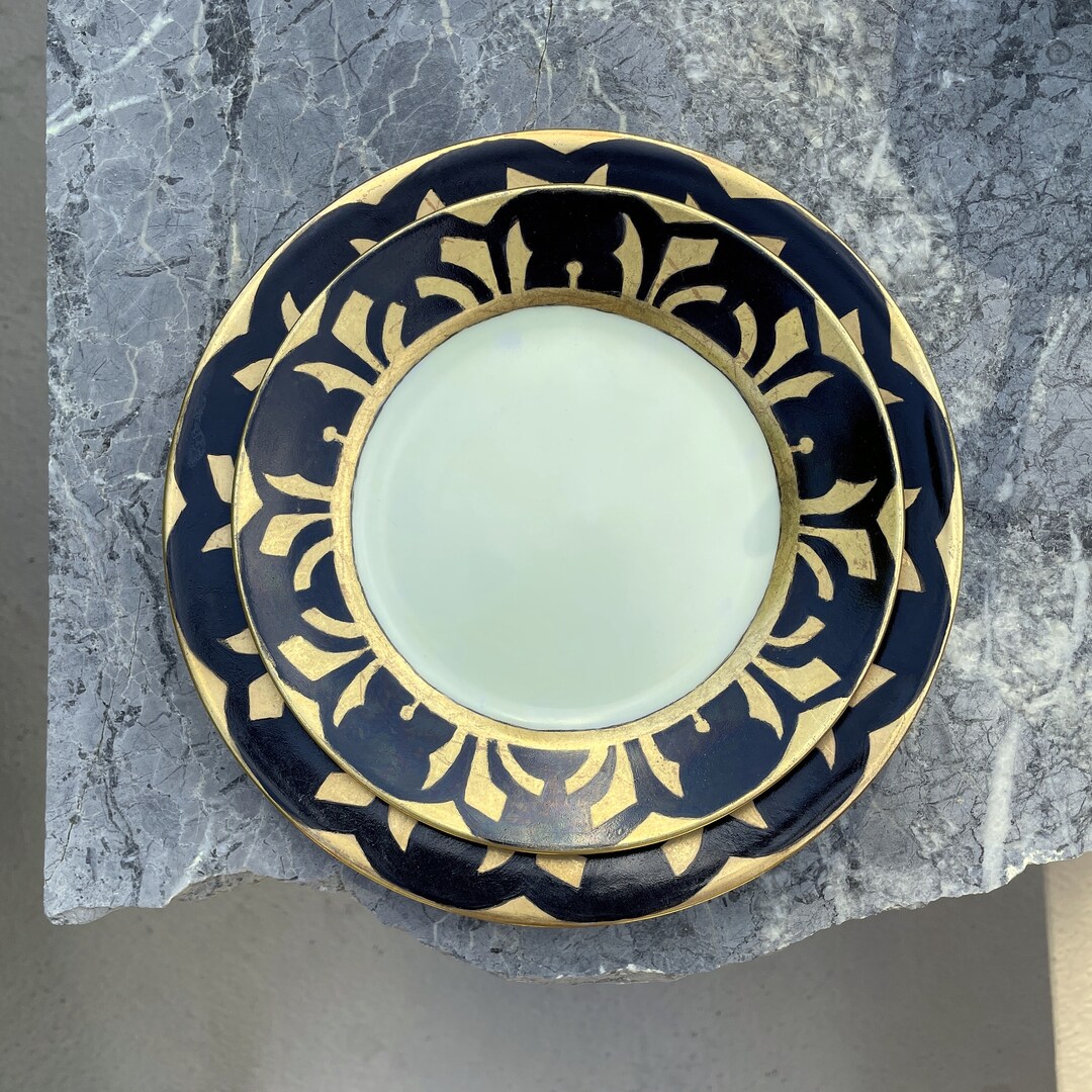 Regina Beach Art Deco Sandwich Plates, Eva Rossie, Saskatchewan, Dated ...