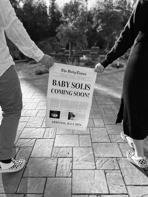 DIGITAL - Baby Announcement Newspaper - Etsy