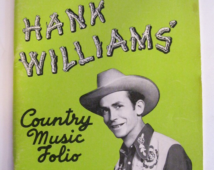 1940s HANK WILLIAMS COUNTRY Music Folio - Etsy