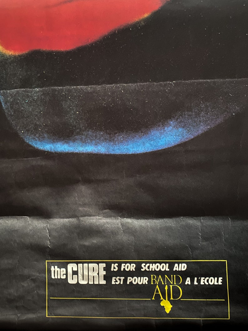 1985 the CURE FRENCH PROMO Poster - Etsy