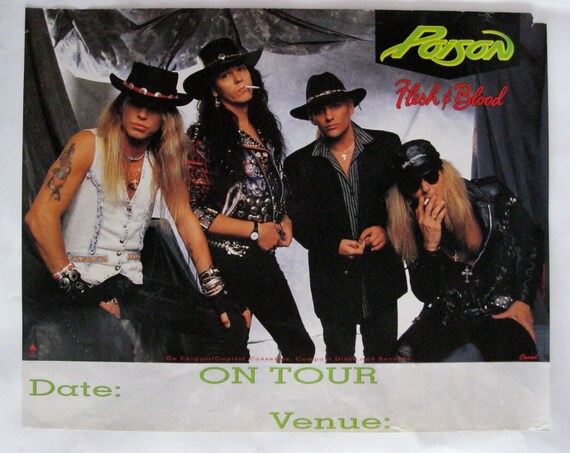 1990 POISON PROMO POSTER - Etsy