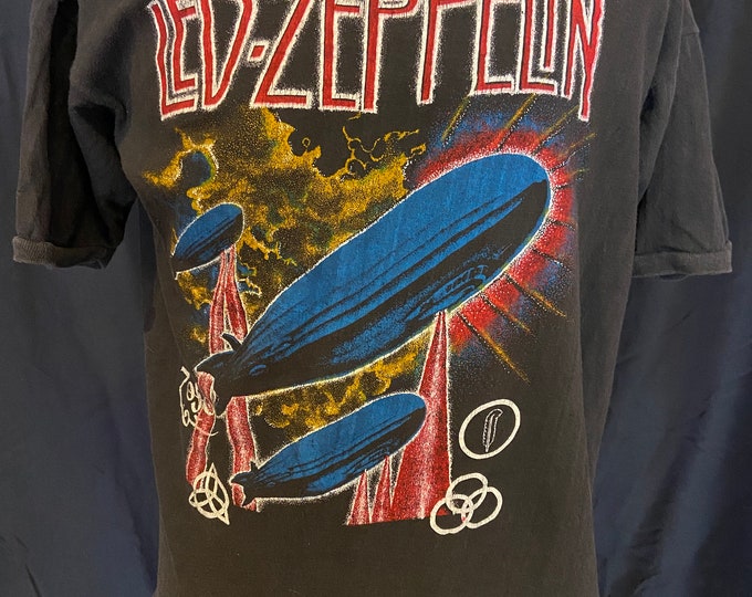 RARE Vintage LED ZEPPELIN 1980s Band Tee Shirt - Etsy