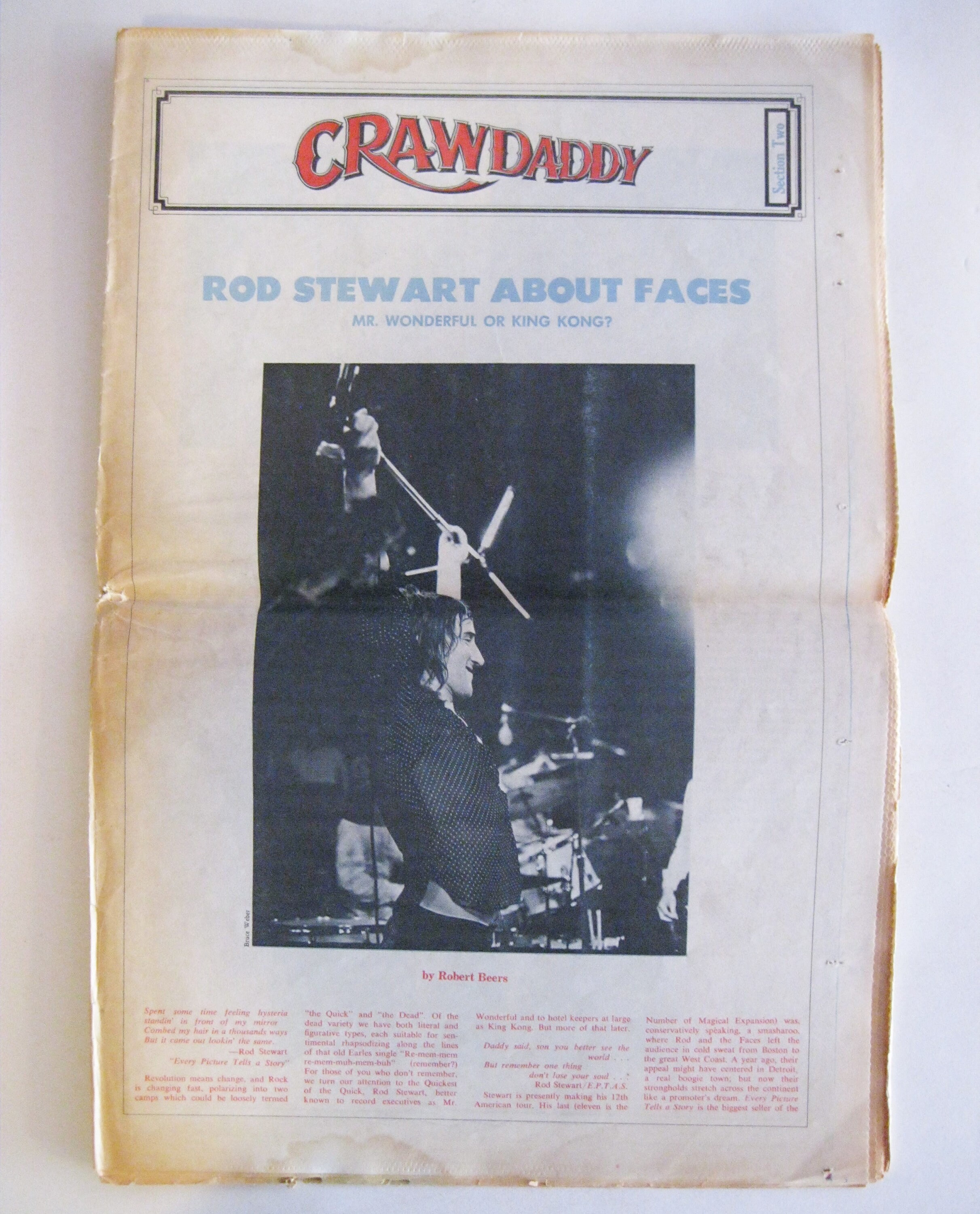 1971 CRAWDADDY Mag ROD Stewart, ZAPPA & More - Etsy