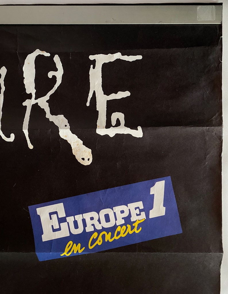 1985 the CURE FRENCH PROMO Poster - Etsy