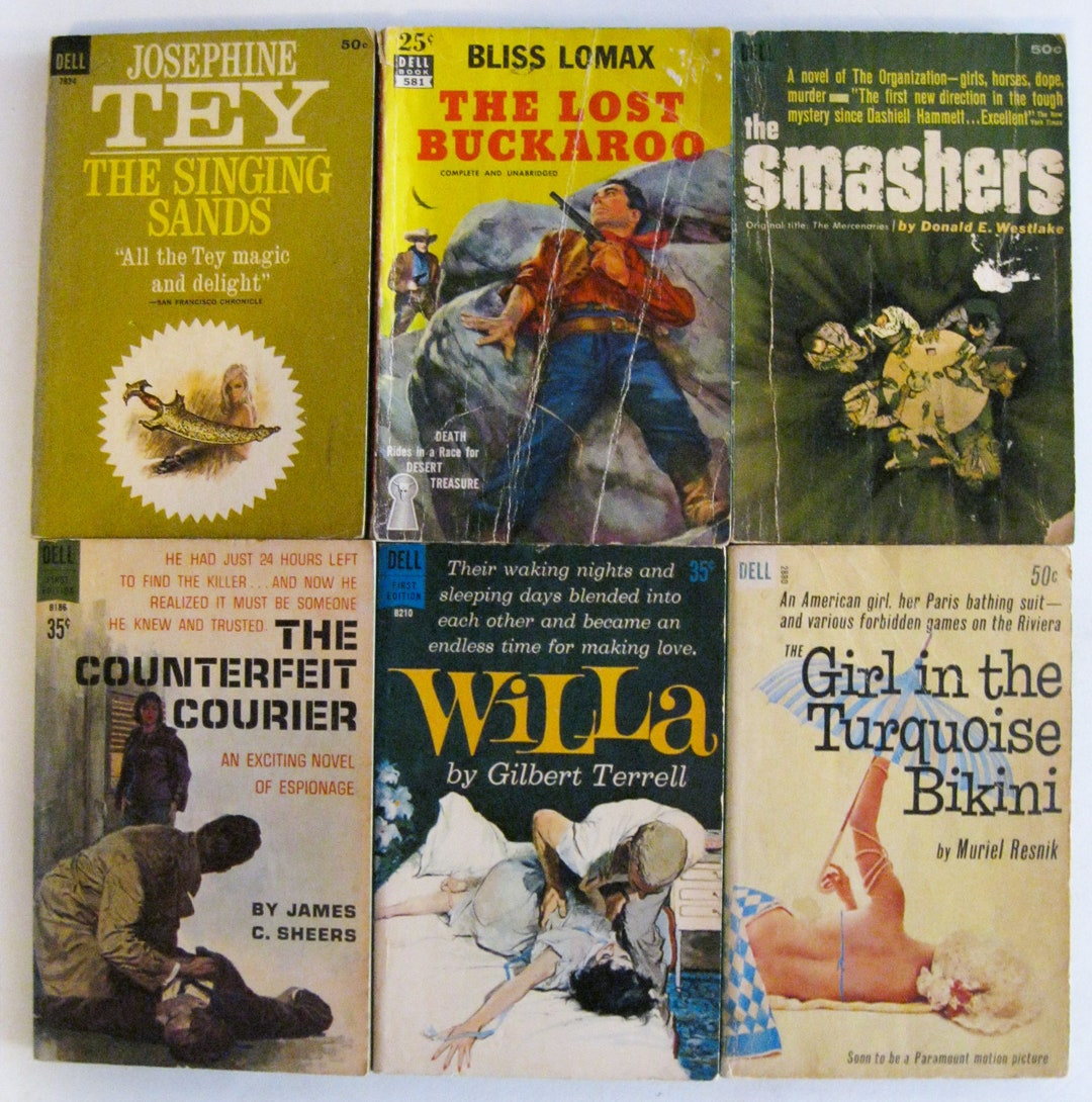 1960s PULP FICTION BOOKS - Set of Six Paperbacks! - Etsy