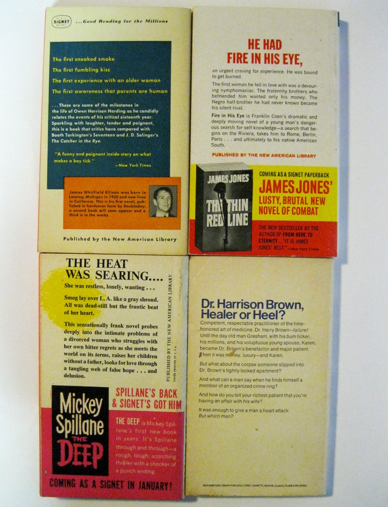 1960s-1970s PULP FICTION Books | Etsy