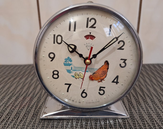 1970's Vintage Shanghai Diamond Alarm Clock Vintage - Etsy