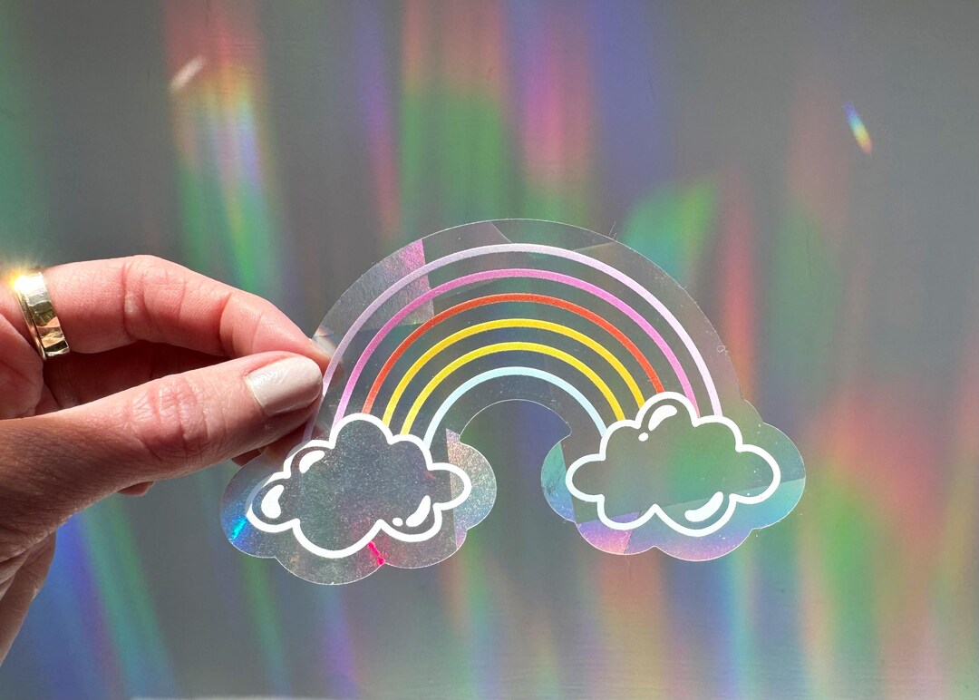 Suncatcher | Rainbow Window Cling | Cancer Research Donation | Rainbow ...