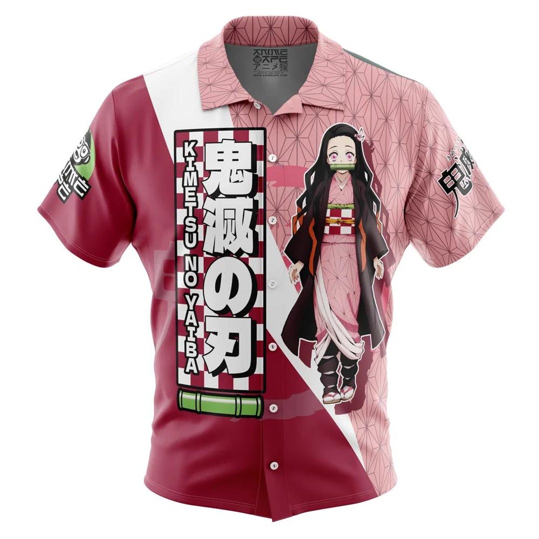Kamado Nezuko Haori Button up Hawaiian Shirt - Etsy