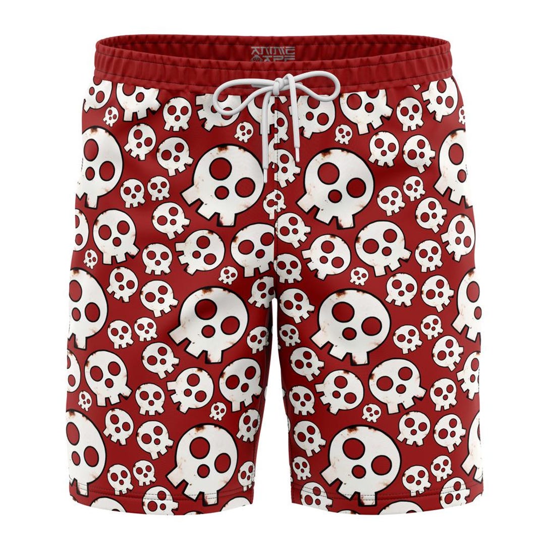 Skull Emblem Fire Force Board Shorts Swim Trunks - Etsy