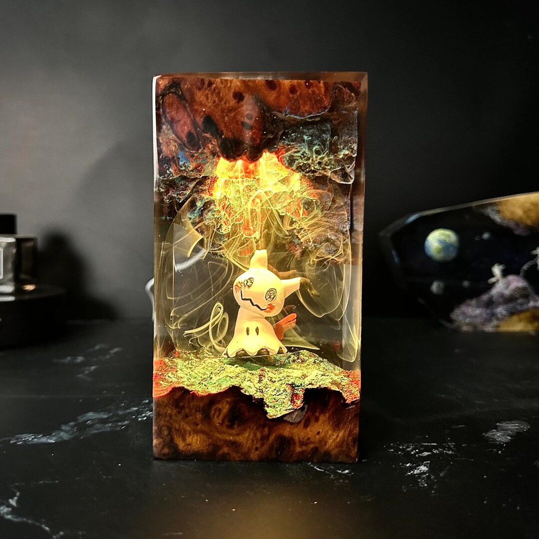 MIMIKYU Pokemon Resin Diorama Lamp, Custom Diorama Kit, Pokemon Gifts ...