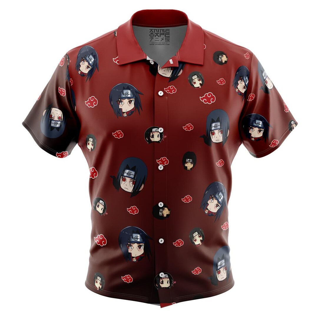 Itachi Uchiha Pattern Button up Hawaiian Shirt - Etsy
