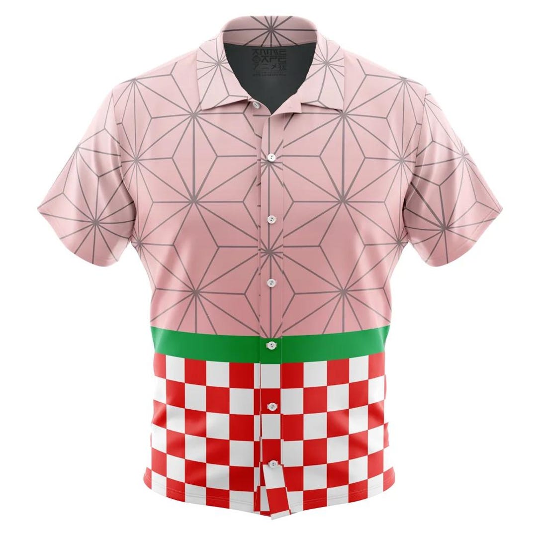 Nezuko Kamado Button up Hawaiian Shirt - Etsy