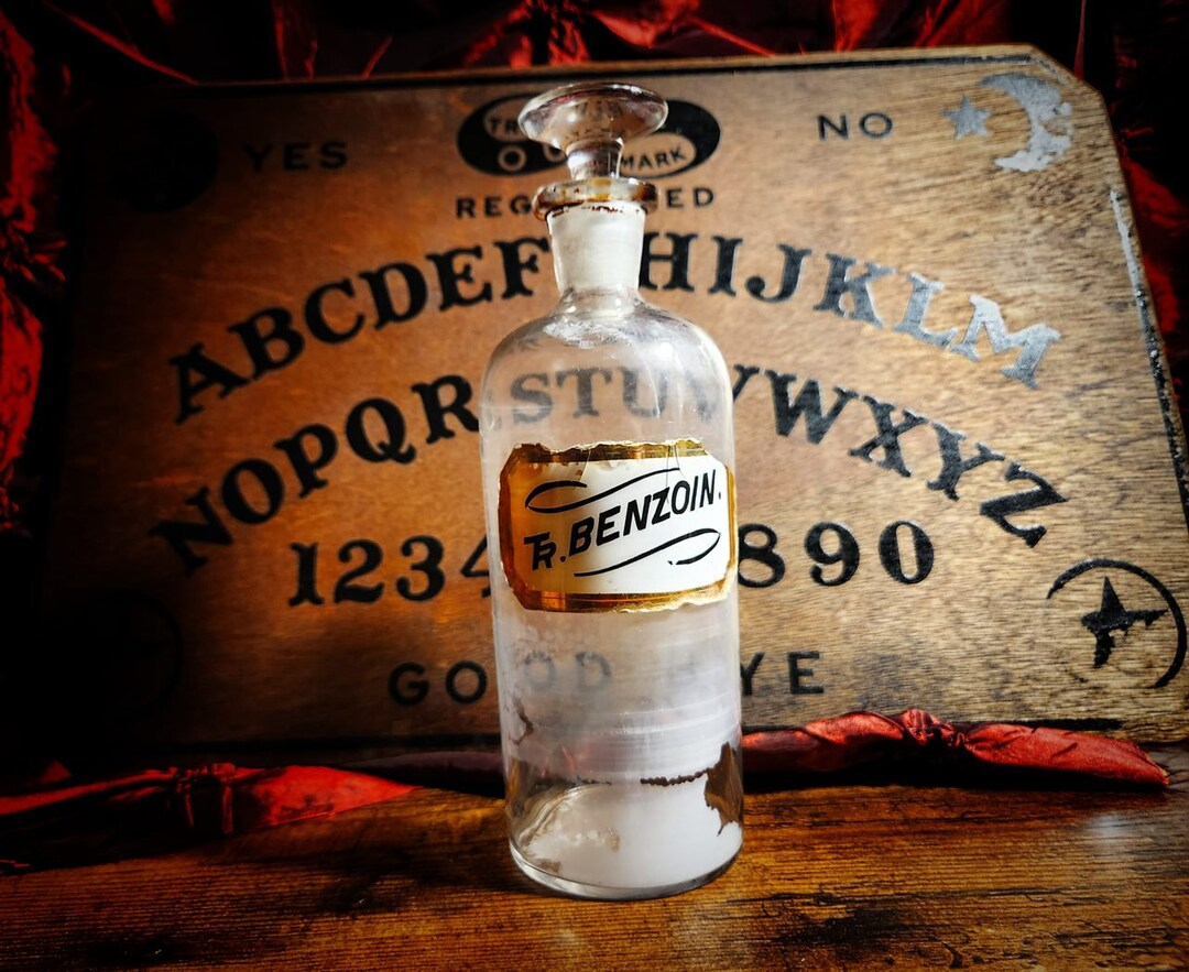 19th Century Victorian Benzoin Tincture Apothecary Bottle With Stopper ...