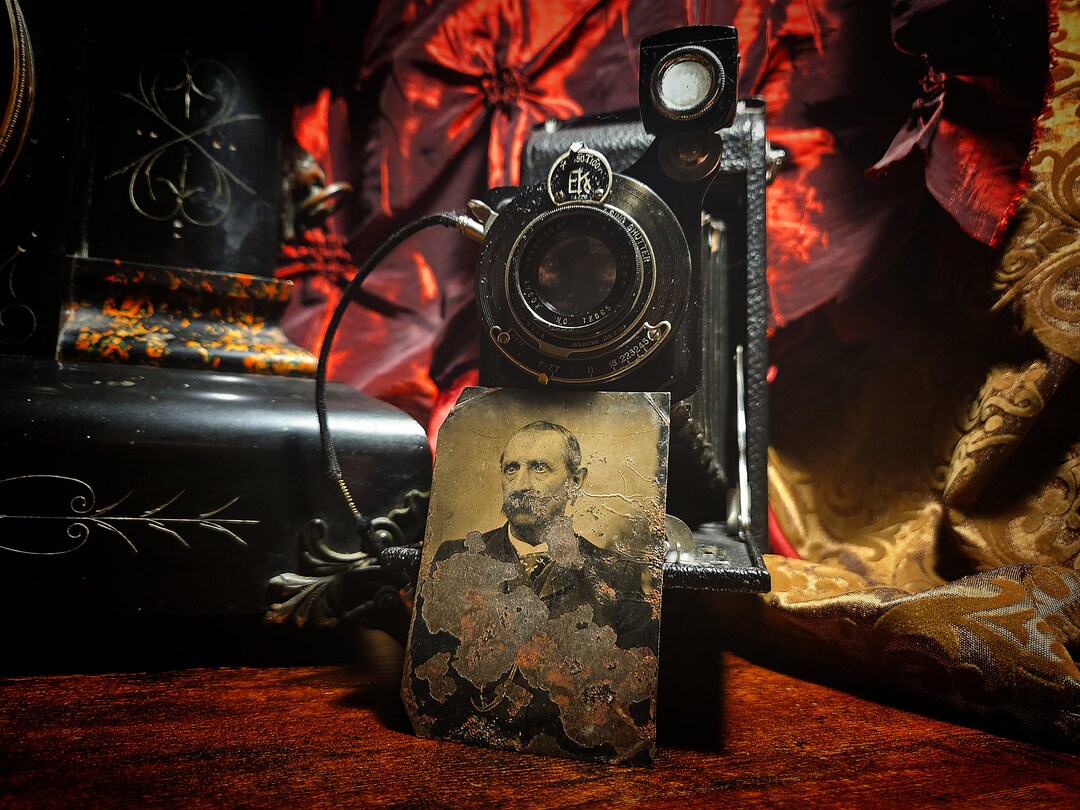 Rusted Victorian Man Tintype Photograph - Etsy