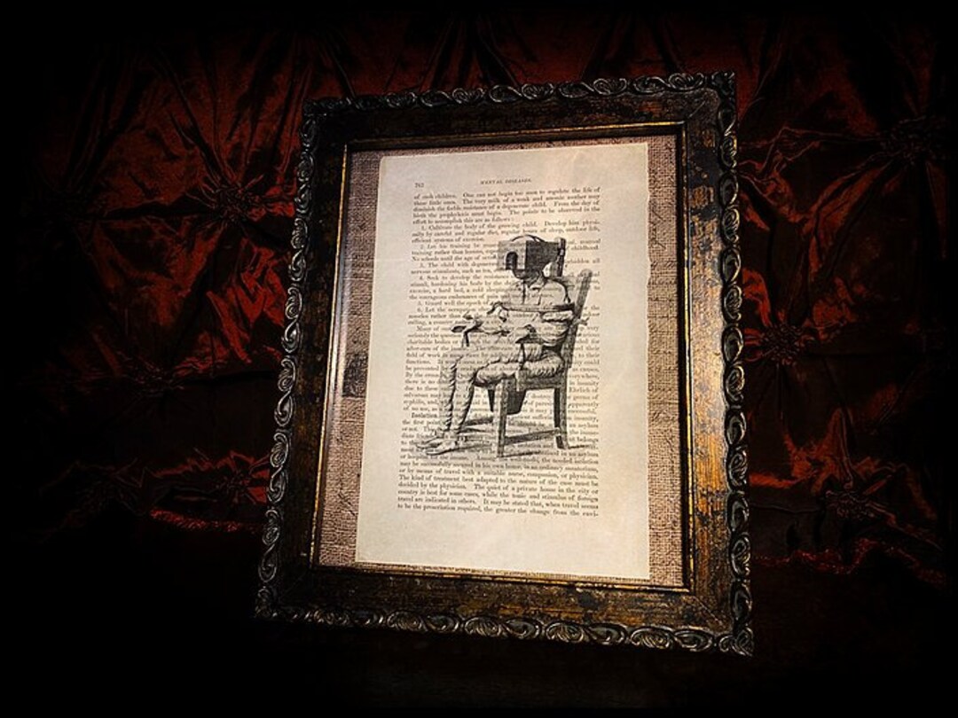 Framed Tranquilizer Chair Print - Etsy
