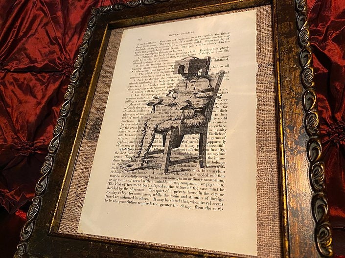 Framed Tranquilizer Chair Print - Etsy Denmark