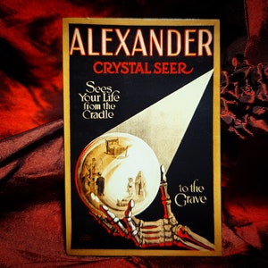 Vintage Magic Show Poster Magnet - Alexander Crystal Seer - Cradle to ...