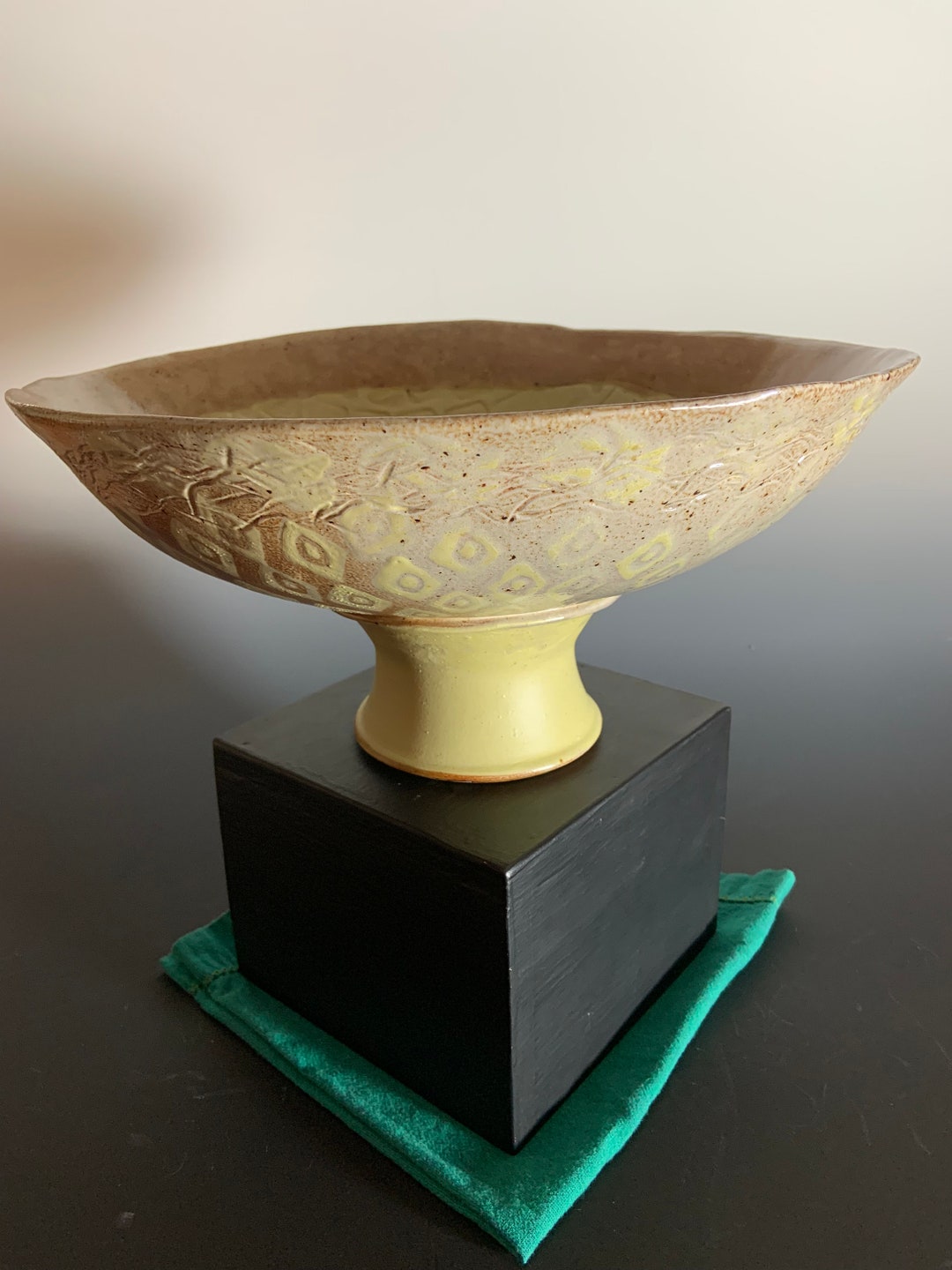 Large Pedestal Bowl - Etsy