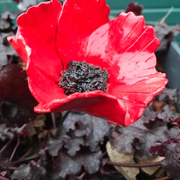 Ceramic Poppy - Etsy UK